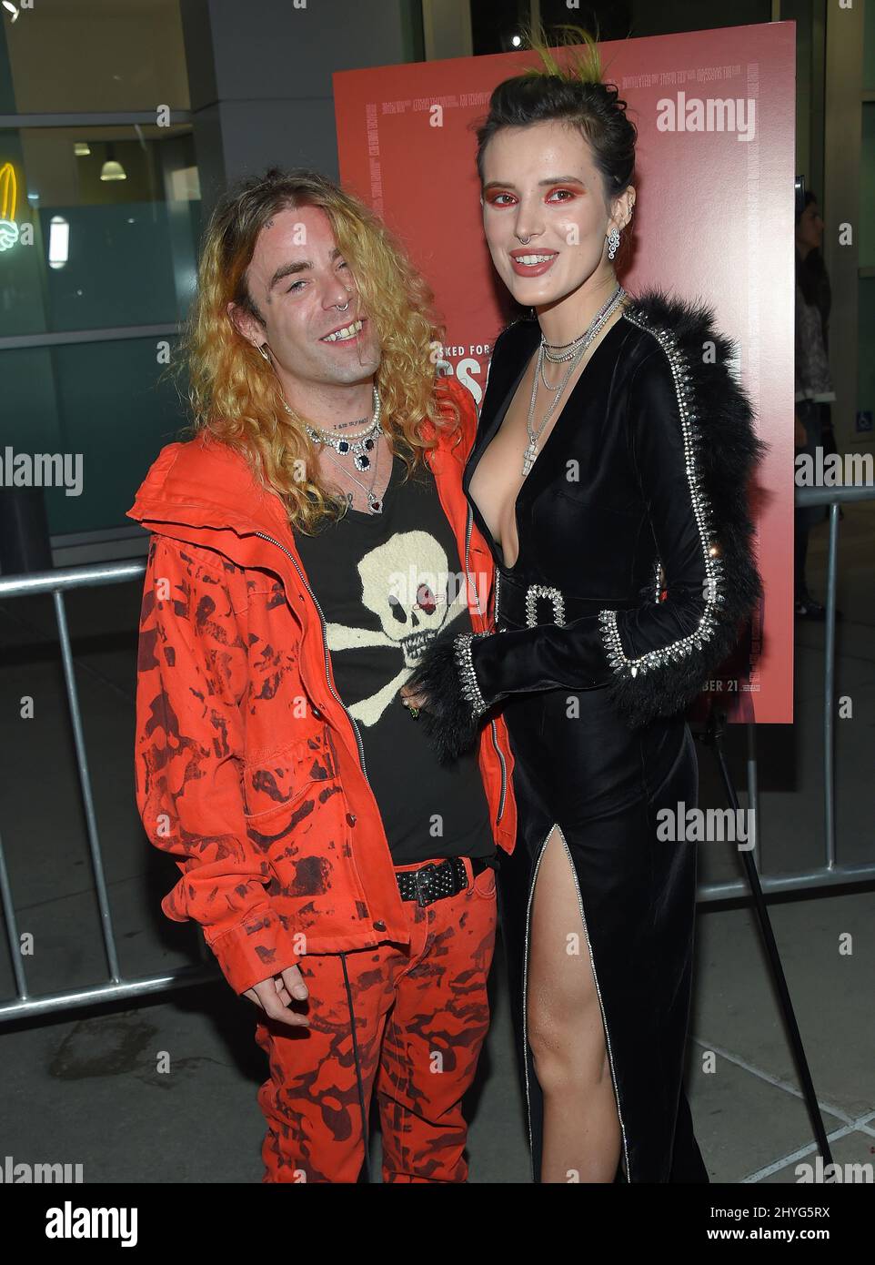 Mod Sun and Bella Thorne arriving at the 'Assassination Nation' Los ...