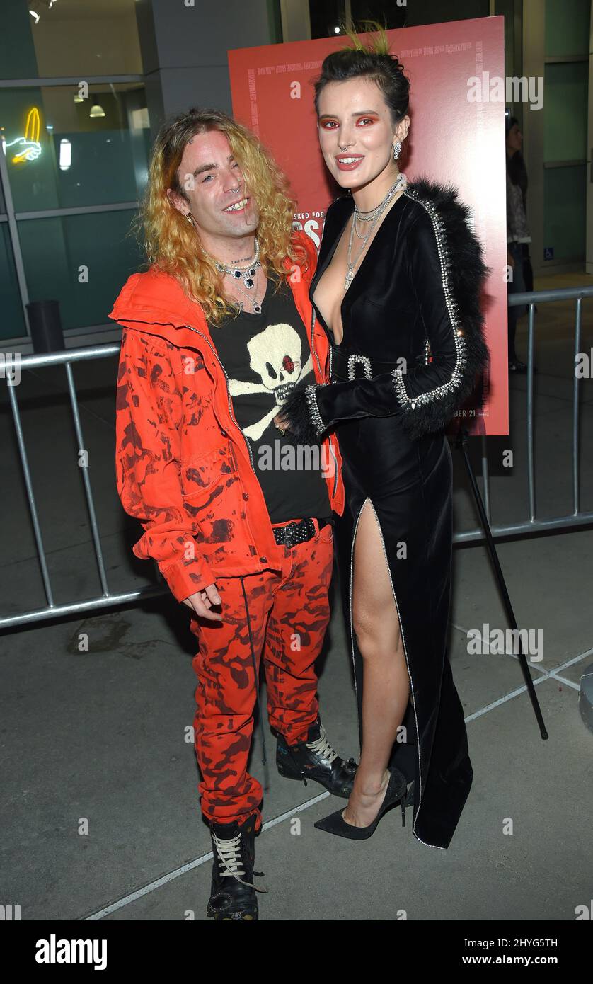 Mod Sun and Bella Thorne arriving at the 'Assassination Nation' Los ...
