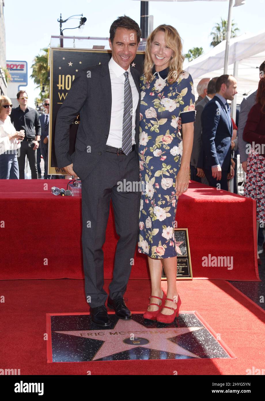 Eric McCormack and Janet McCormack at the Eric McCormack Star Ceremony ...