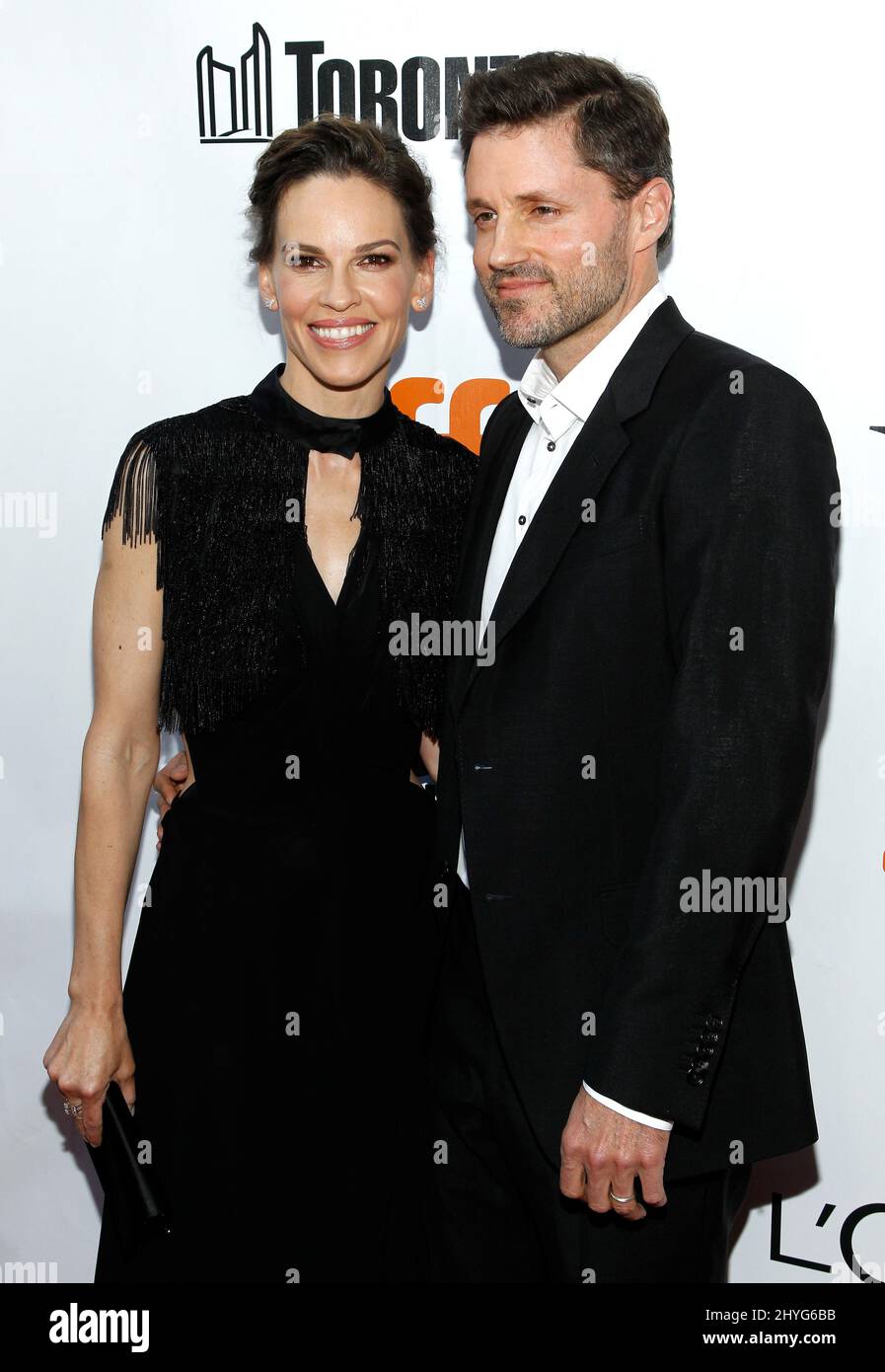 Hilary Swank and Philip Schneider at the premiere of "What They Had ...