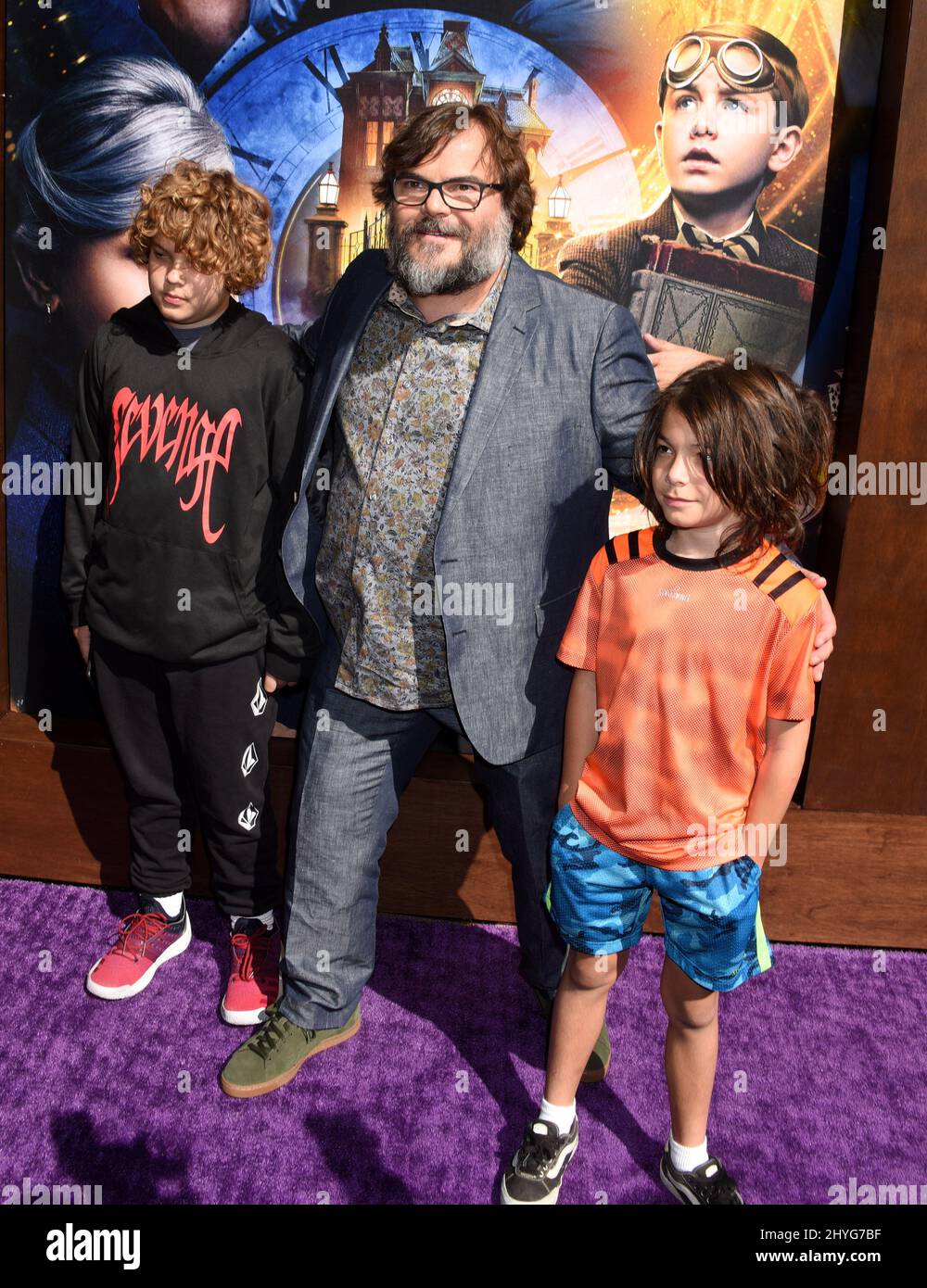 Jack Black, Samuel Black and Thomas Black at 'The House With A Clock In ...