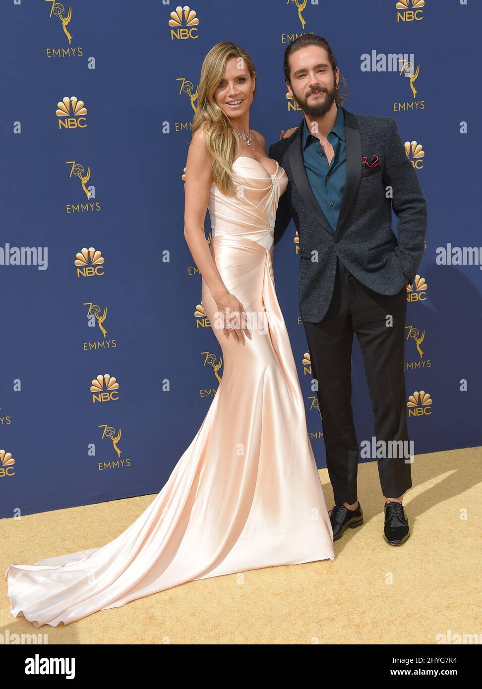 Heidi Klum and Tom Kaulitz at the 70th Primetime Emmy Awards held at ...