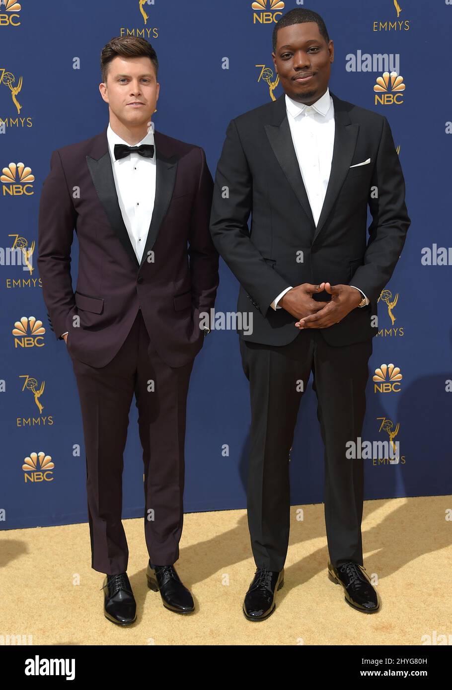 Colin Jost and Michael Che at the 70th Primetime Emmy Awards held at ...