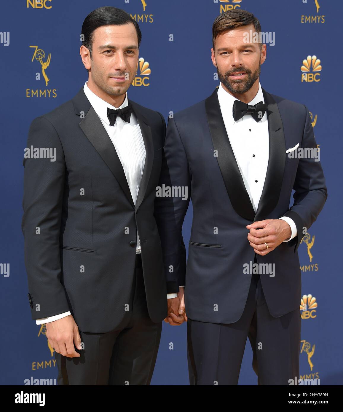 Ricky Martin and Jwan Yosef at the 70th Primetime Emmy Awards held at ...