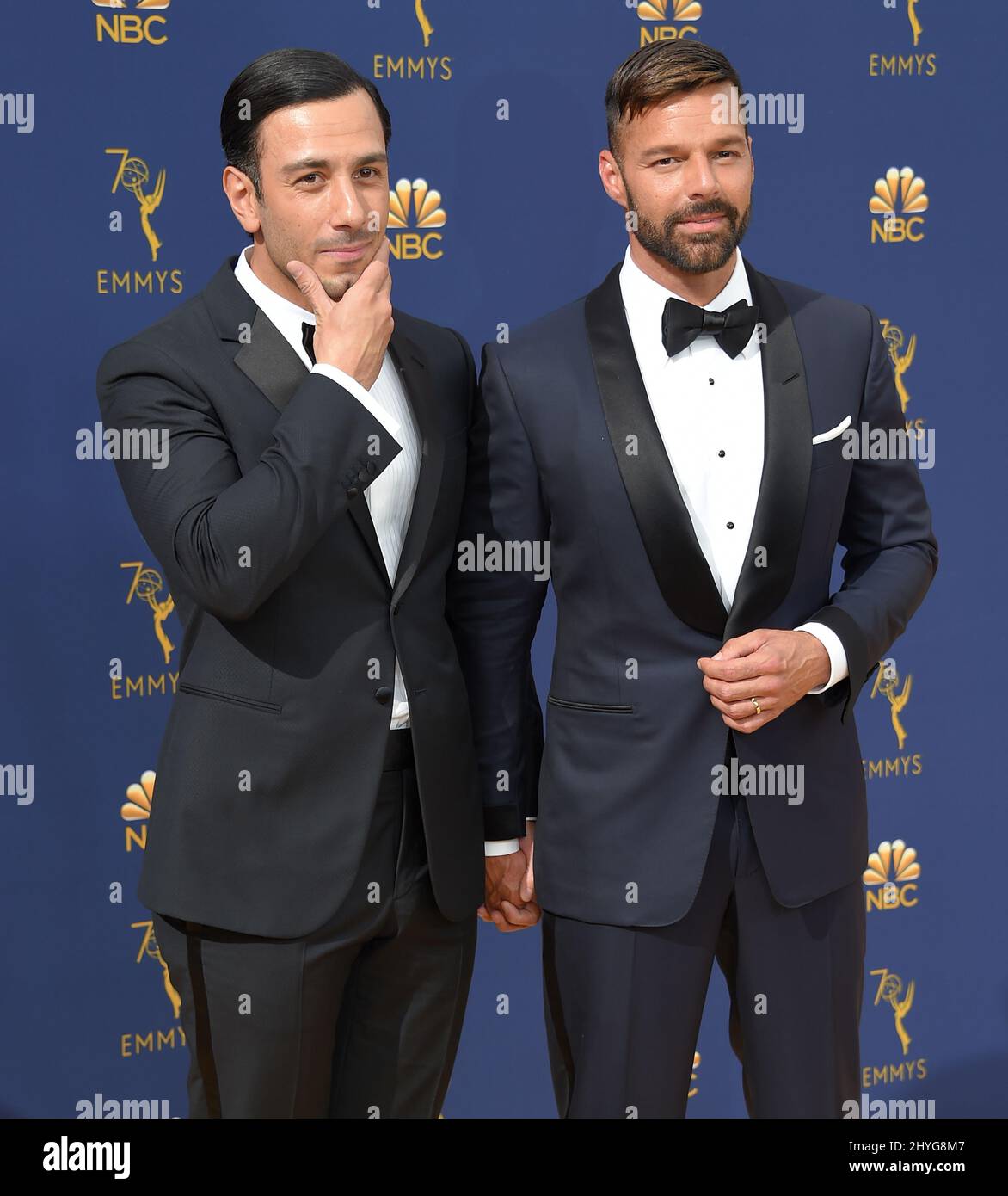 Ricky Martin and Jwan Yosef at the 70th Primetime Emmy Awards held at ...