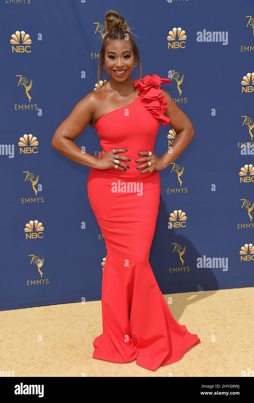 Tanika Ray at the 70th Primetime Emmy Awards held at Microsoft Theatre ...