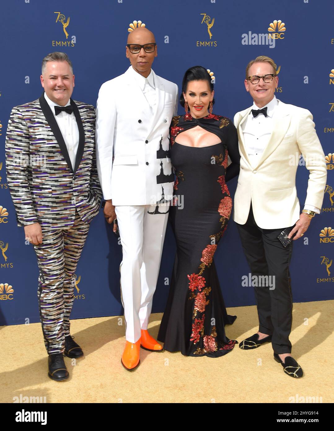 Ross Matthews, RuPaul and Carson Kressley at the 70th Primetime Emmy ...