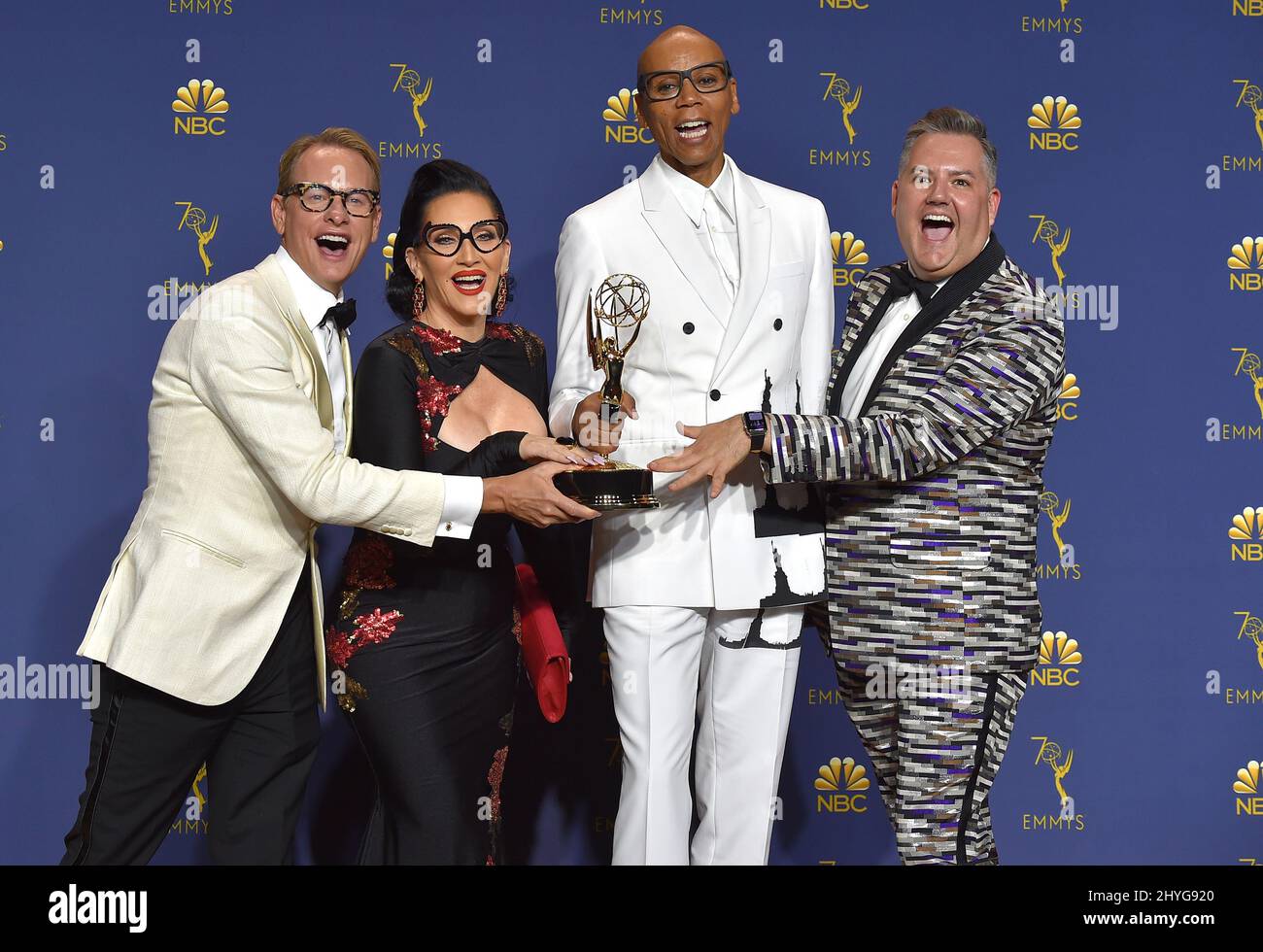 Carson Kressley, Michelle Visage, RuPaul and Ross Matthews at the 70th ...