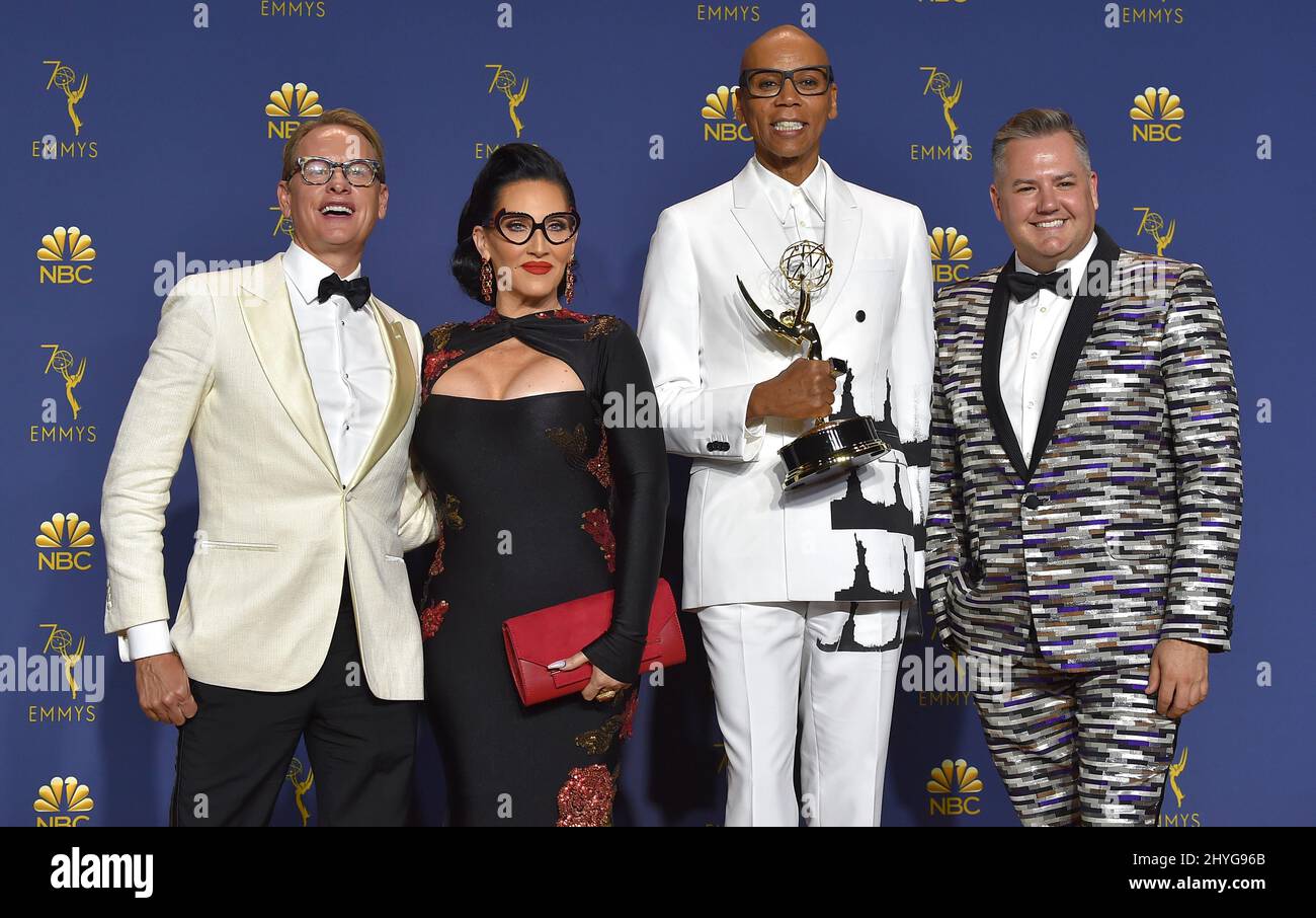 Carson Kressley, Michelle Visage, RuPaul and Ross Matthews at the 70th ...
