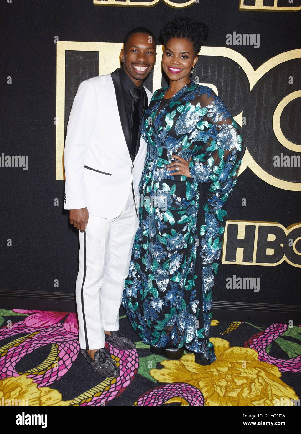 Kelly Jenrette and Melvin Jackson Jr. at HBO's 2018 Primetime Emmy ...