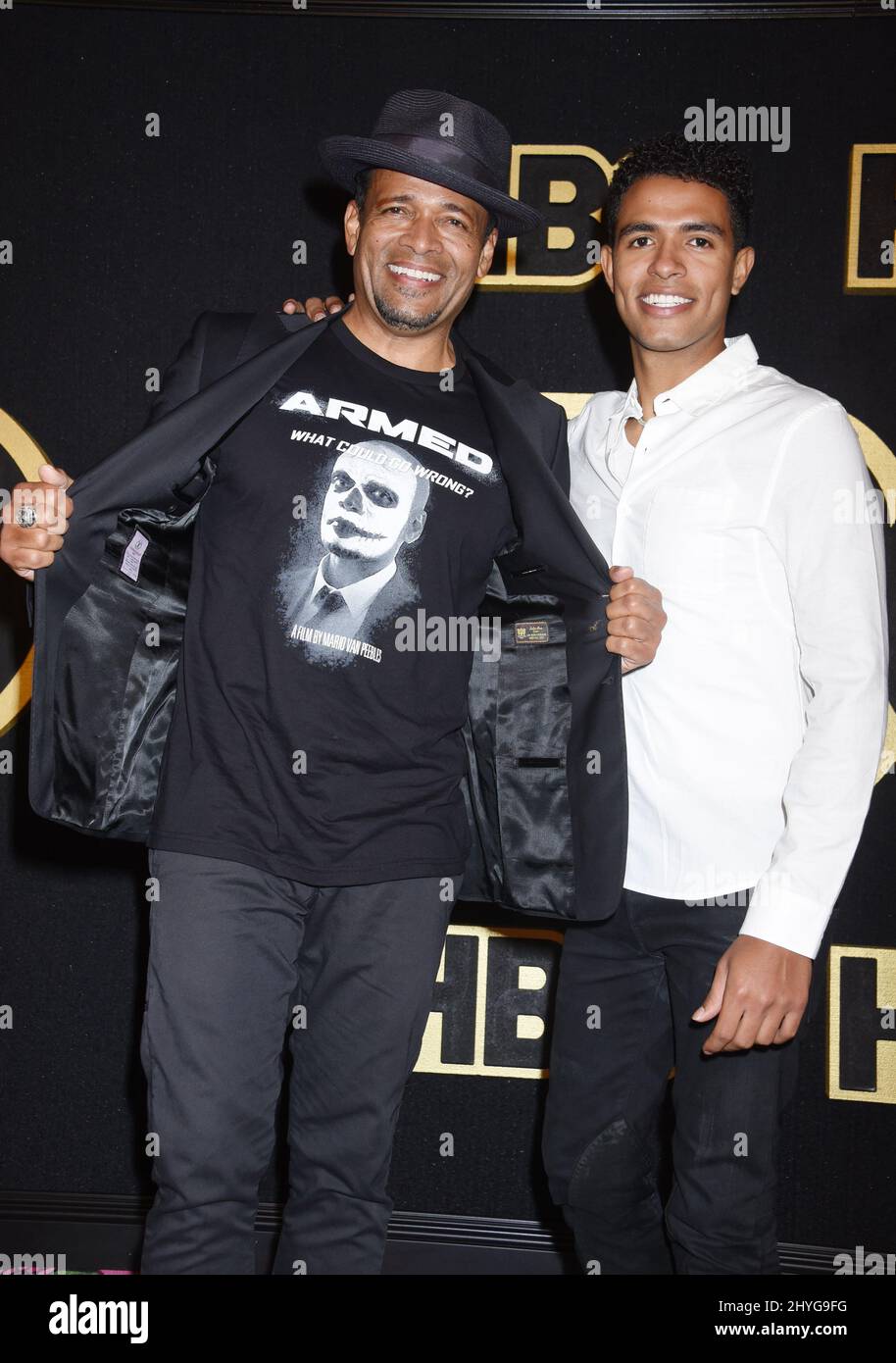 Mario Van Peebles and Mandela Van Peebles at HBO's 2018 Primetime Emmy ...