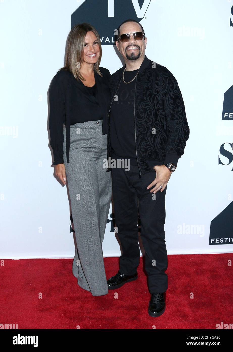 Mariska Hargitay and Ice T attending the Tribeca TV Festival 20th ...