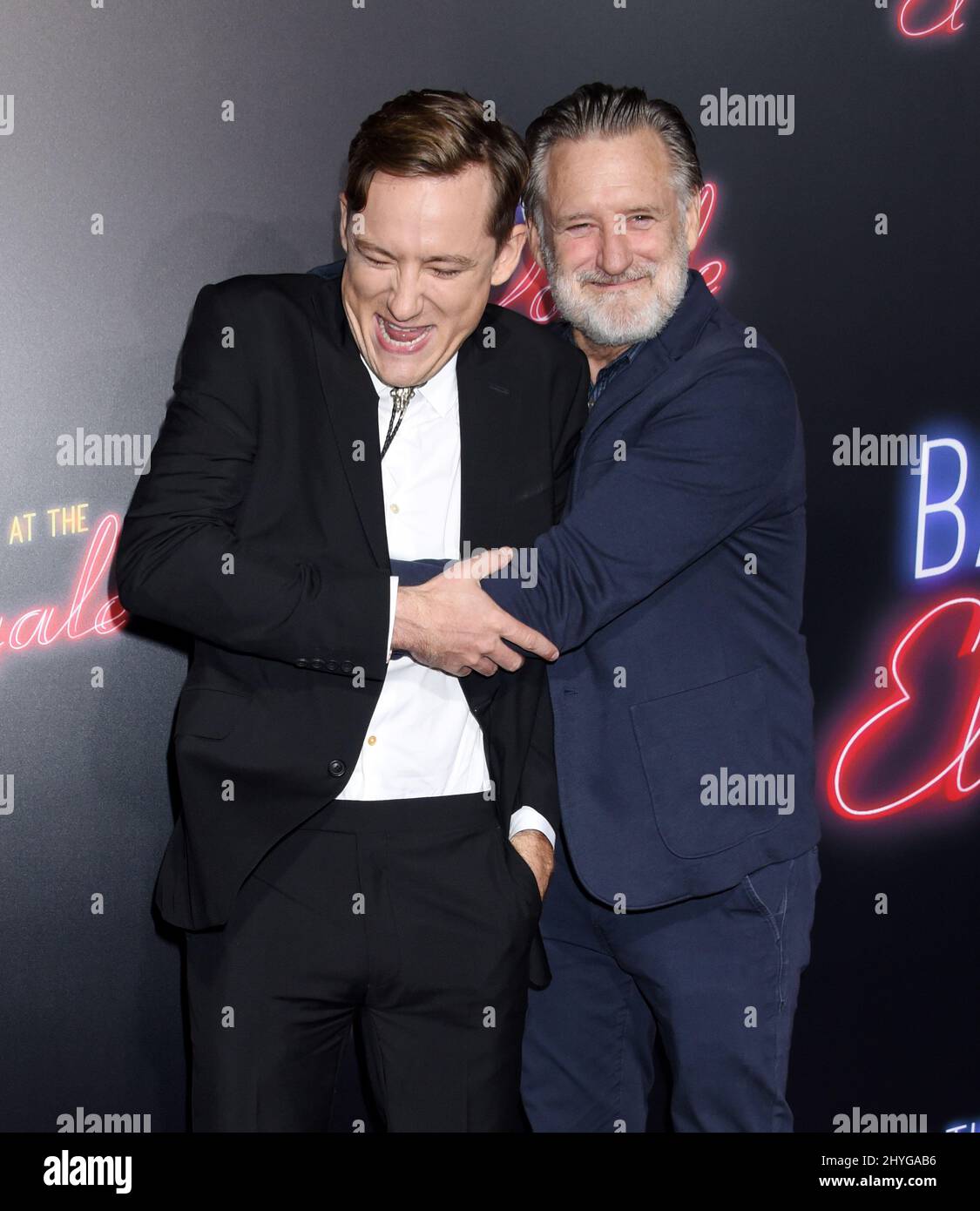 Lewis Pullman and Bill Pullman attending the Bad Times At The El Royale ...