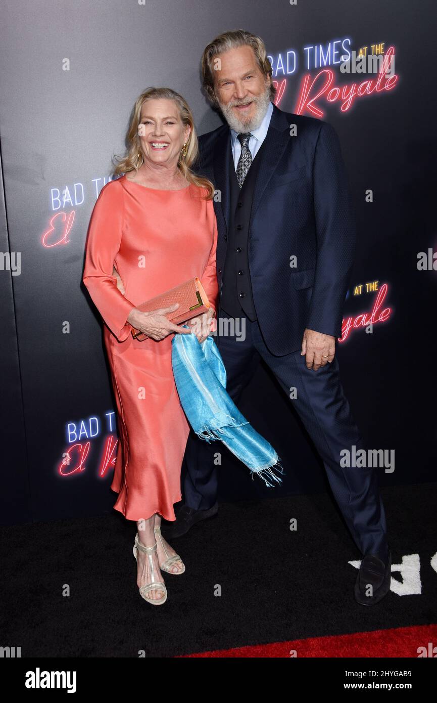 Jeff Bridges and Susan Bridges attending the Bad Times At The El Royale ...