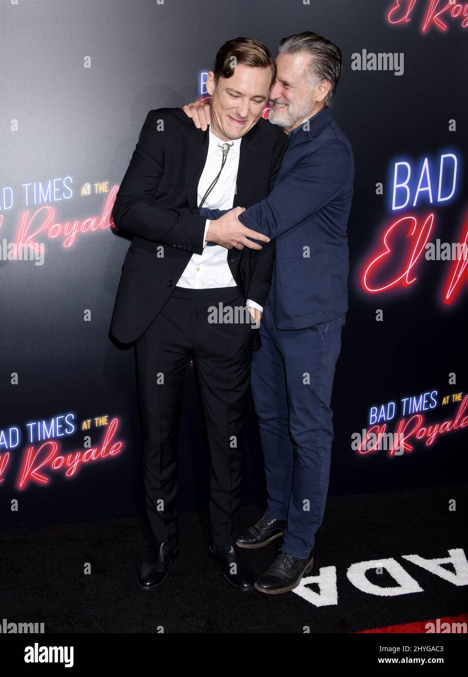Lewis Pullman and Bill Pullman attending the Bad Times At The El Royale ...
