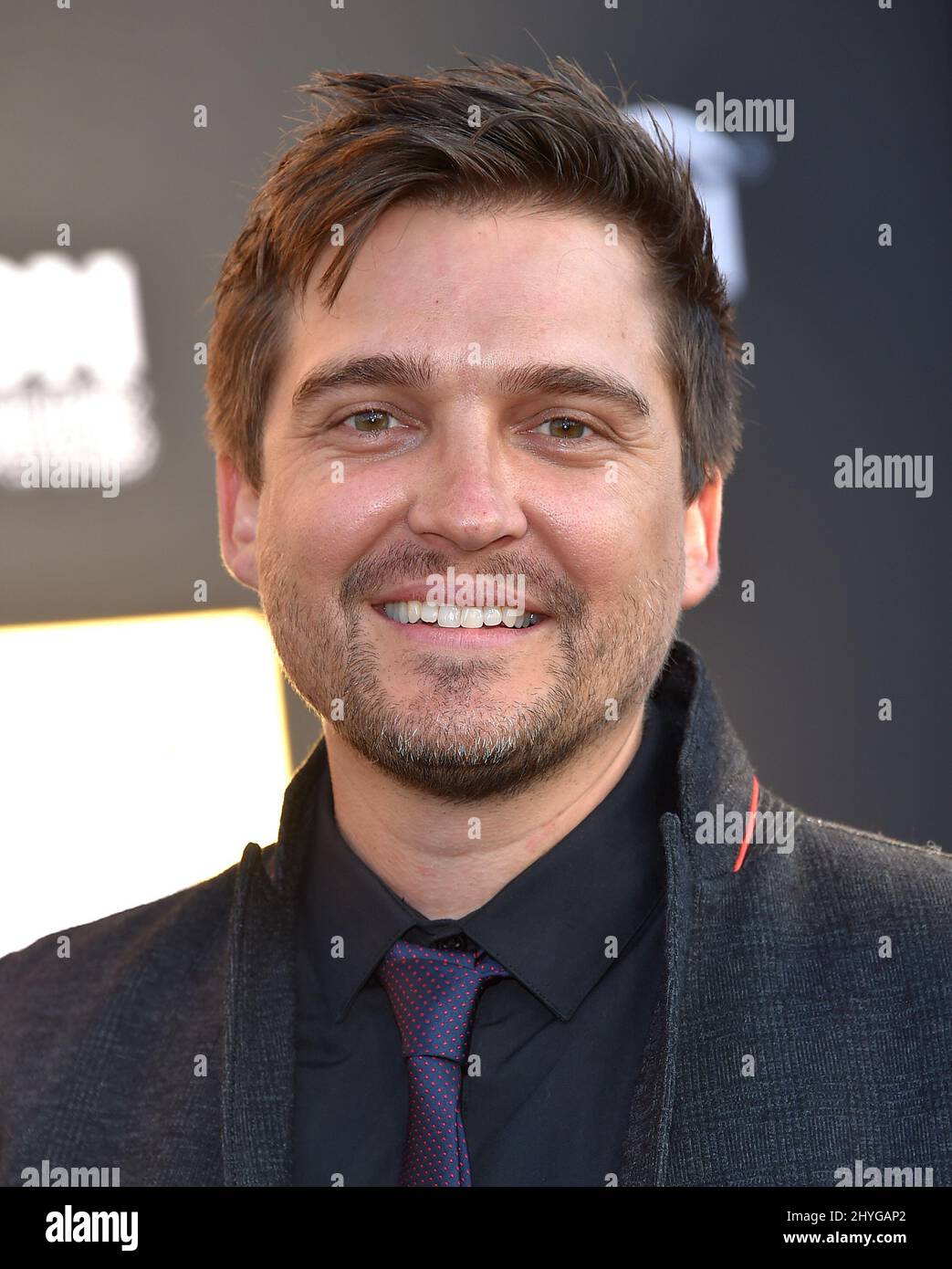 Johnny Hanson attending the premiere of A Star Is Born, in Los Angeles ...
