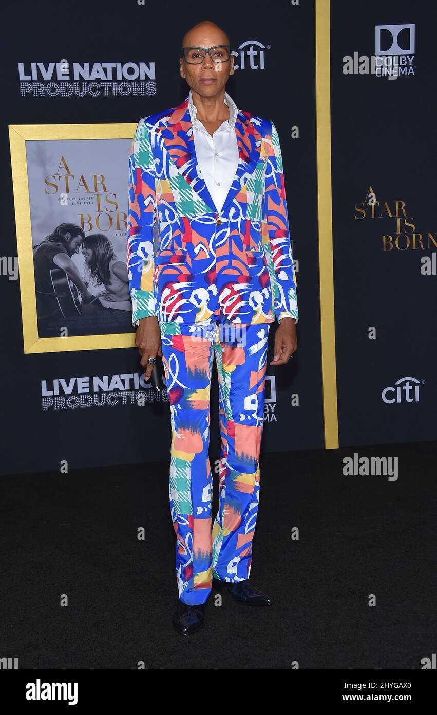 RuPaul attending the premiere of A Star Is Born, in Los Angeles ...