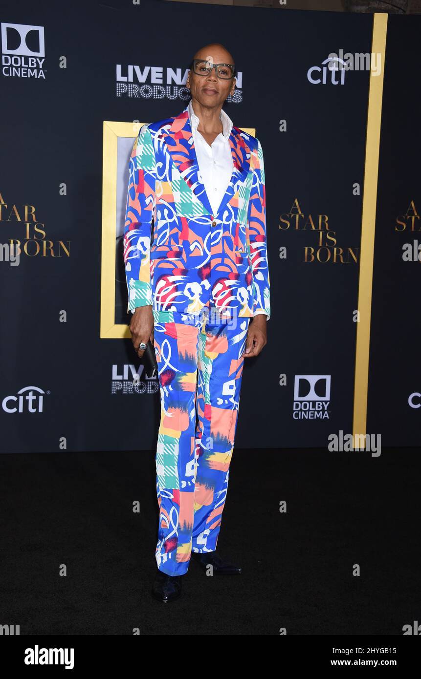 RuPaul attending the premiere of A Star Is Born, in Los Angeles ...