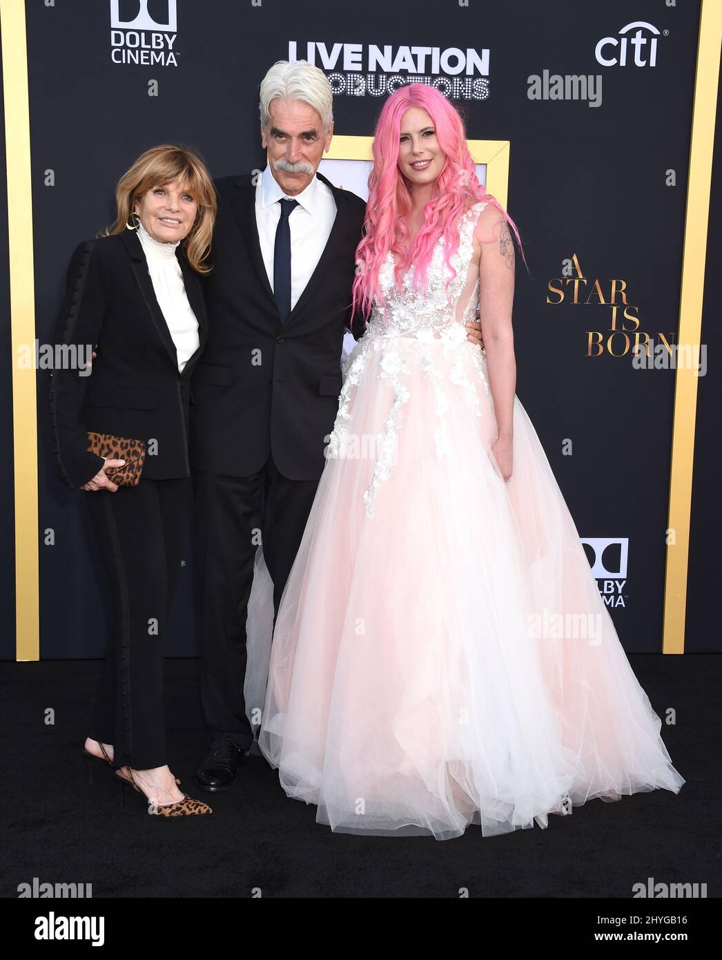 Katharine Ross, Sam Elliott and Cleo Rose Elliott attending the ...