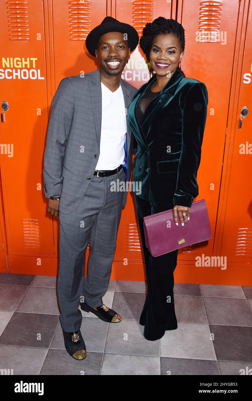 Melvin Jackson Jr. and Kelly Jenrette attending the premiere of Night ...