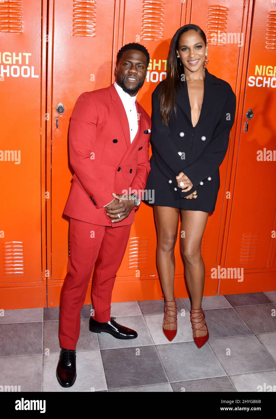 Kevin Hart and Megalyn Echikunwoke attending the premiere of Night ...