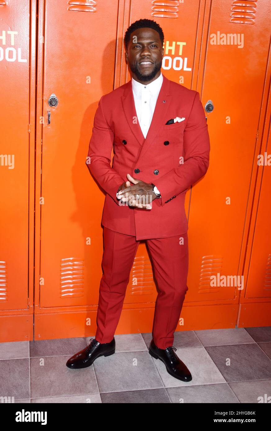 Kevin Hart attending the premiere of Night School in Los Angeles ...