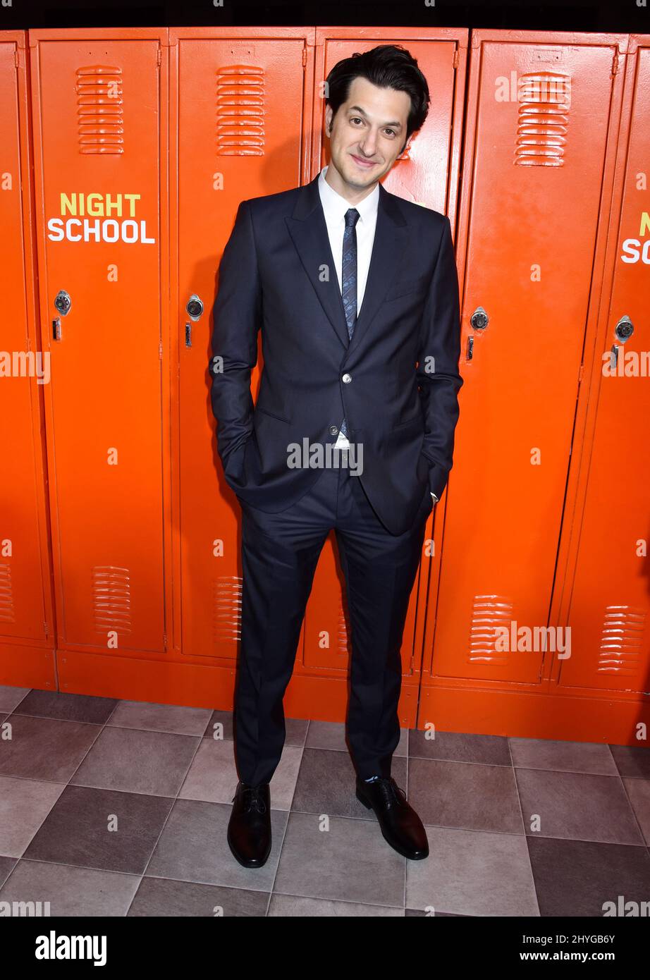 Ben Schwartz attending the premiere of Night School in Los Angeles ...