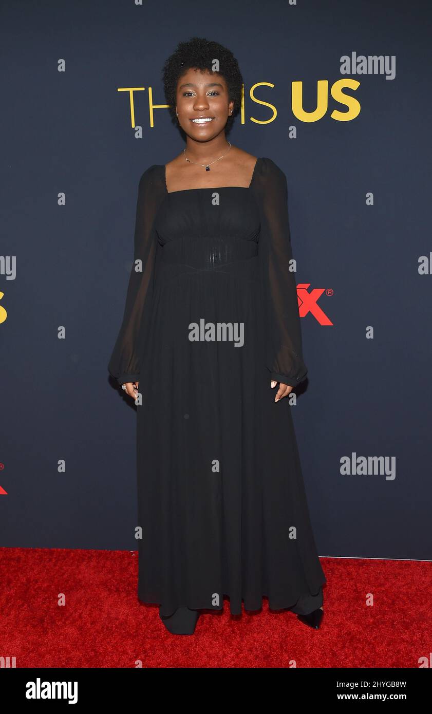 Lyric Ross attending the season three premiere pf This Is Us, held at ...