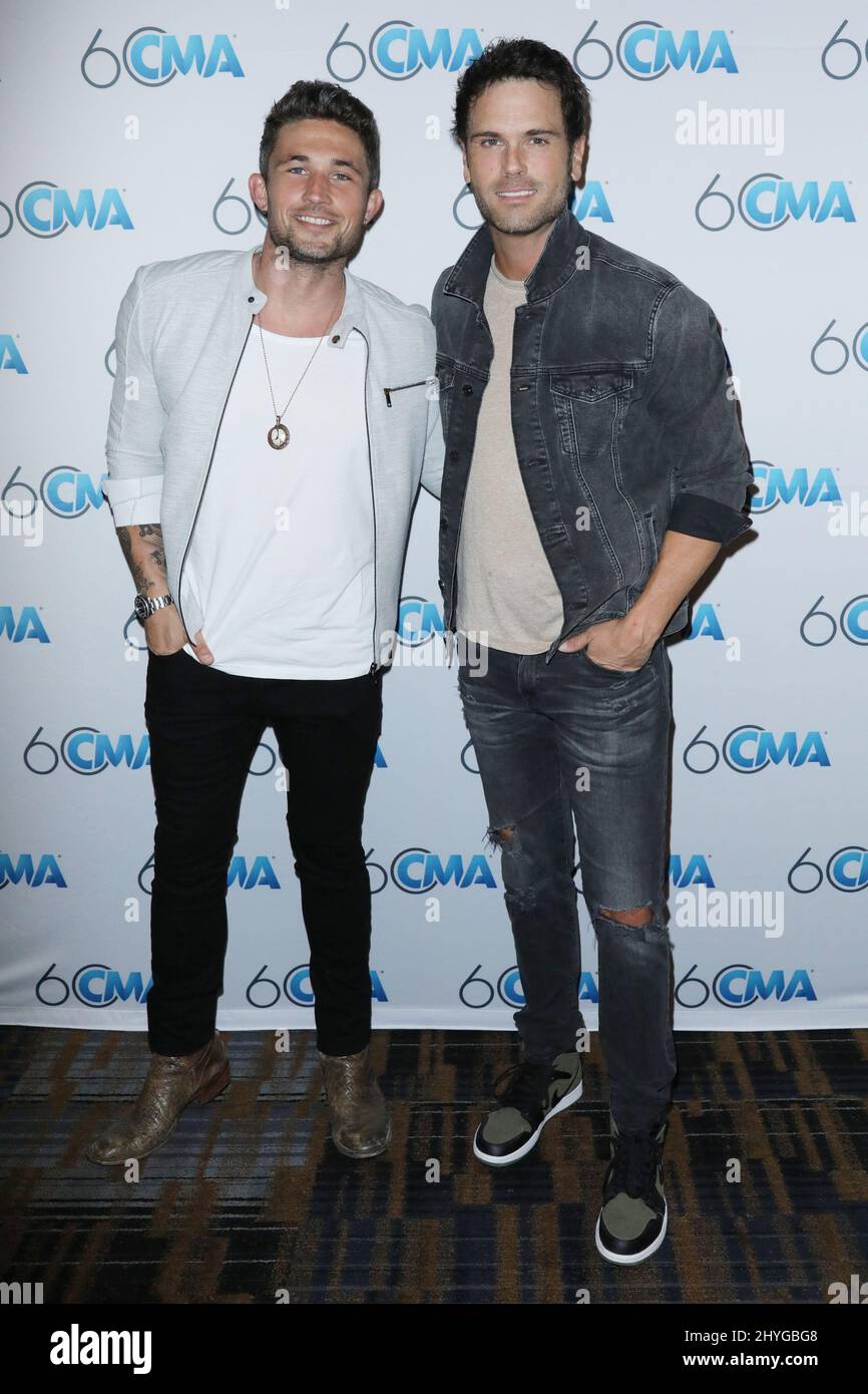 Michael Ray and Chuck Wicks attending the Country Music Association's ...