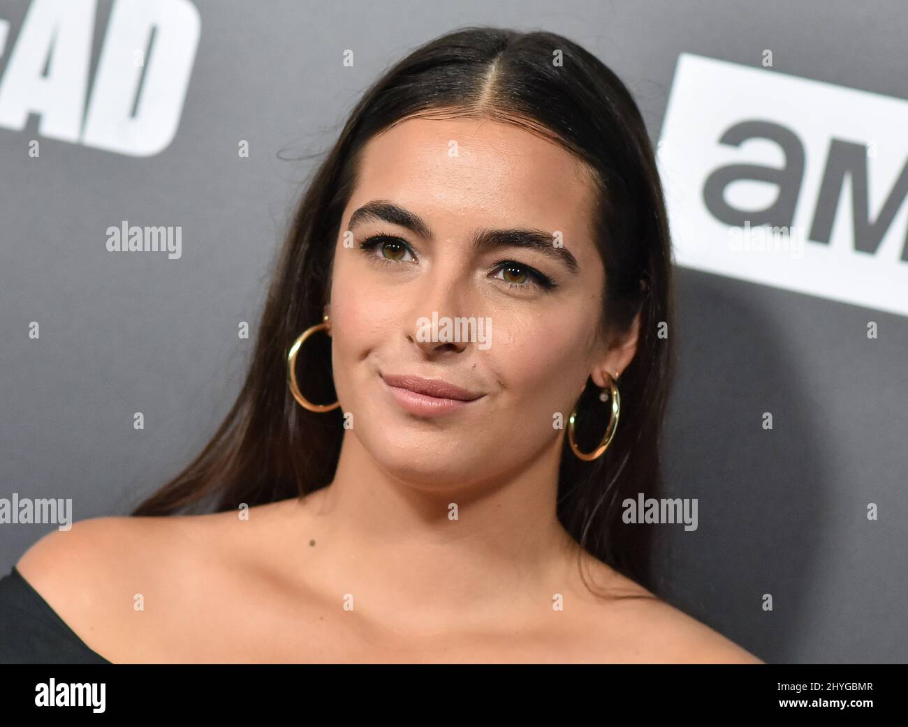 Alanna Masterson arriving to the 'The Walking Dead' Season 9 Premiere ...