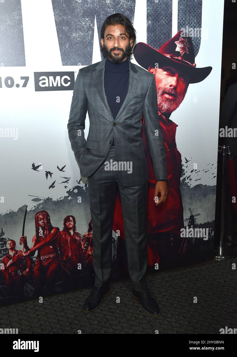 Avi Nash arriving to the 'The Walking Dead' Season 9 Premiere at The ...