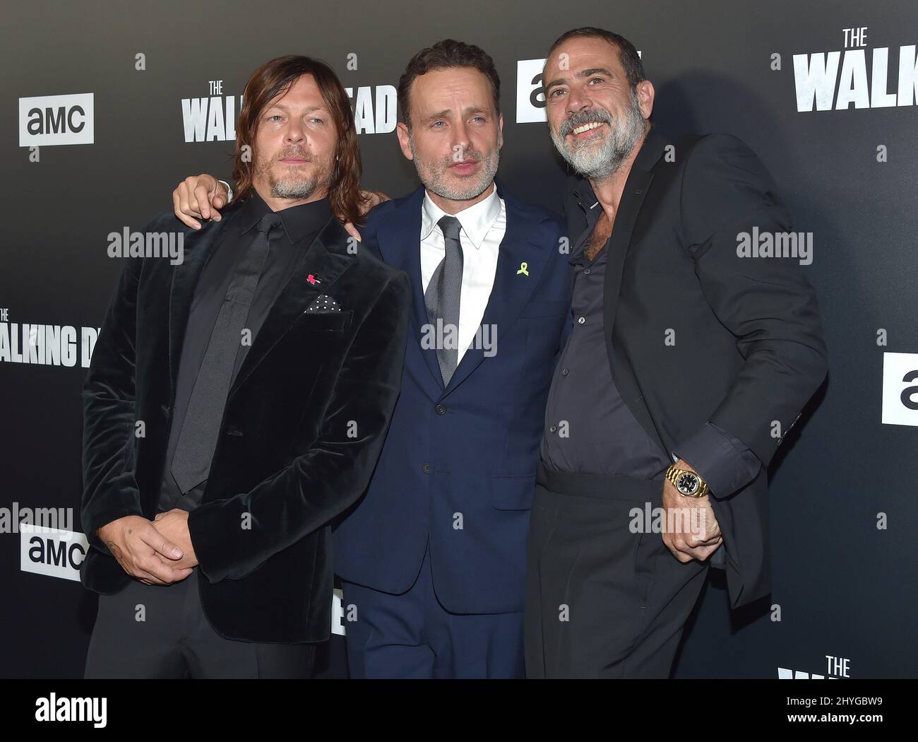 Norman Reedus Andrew Lincoln And Jeffrey Dean Morgan Arriving To The