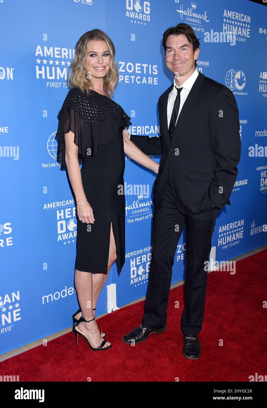 Rebecca Romijn and Jerry O'Connell at the 2018 American Humane Hero Dog ...