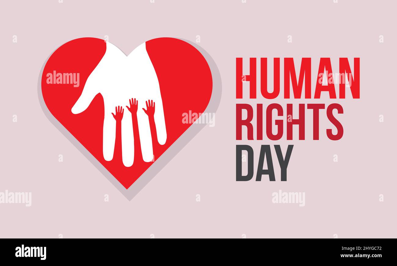 Human Rights Day. Vector template of Human Rights for banner, card ...