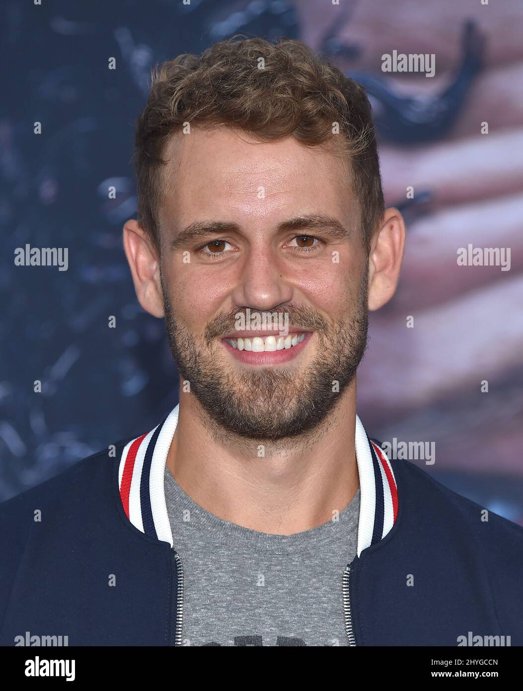 Nick Veil arriving for the "Venom" premiere held at Regency Village ...