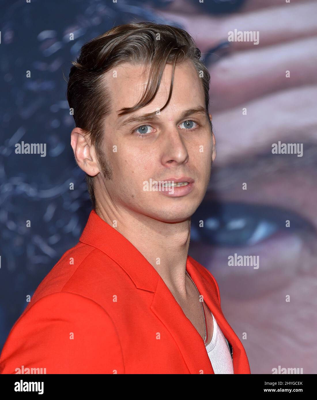 Mark Foster arriving for the "Venom" premiere held at Regency Village ...