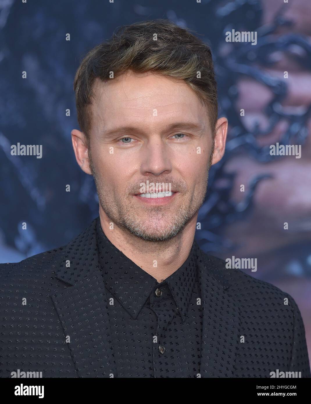 Scott Haze arriving for the "Venom" premiere held at Regency Village ...