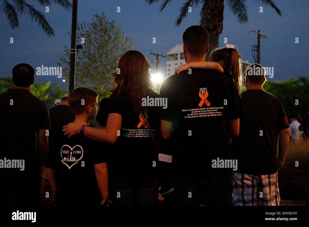 One year anniversary ceremony of the Route 91 Mass Shooting at the ...