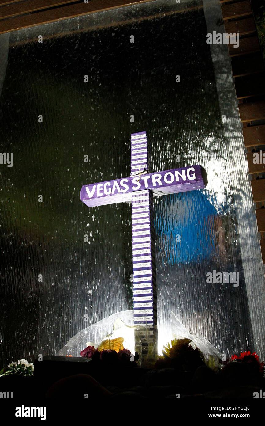 One year anniversary ceremony of the Route 91 Mass Shooting at the ...