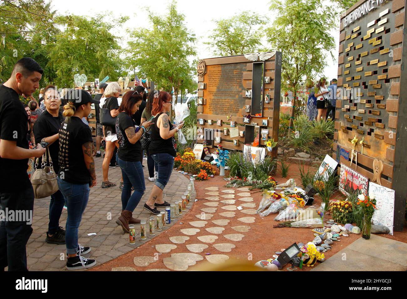 One year anniversary ceremony of the Route 91 Mass Shooting at the ...