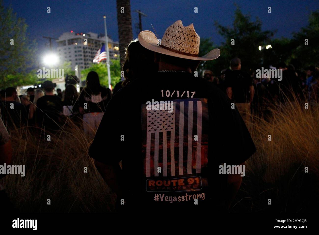 One year anniversary ceremony of the Route 91 Mass Shooting at the ...