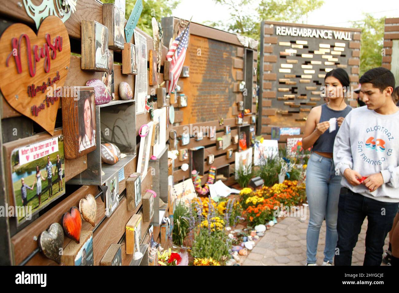 One year anniversary ceremony of the Route 91 Mass Shooting at the ...