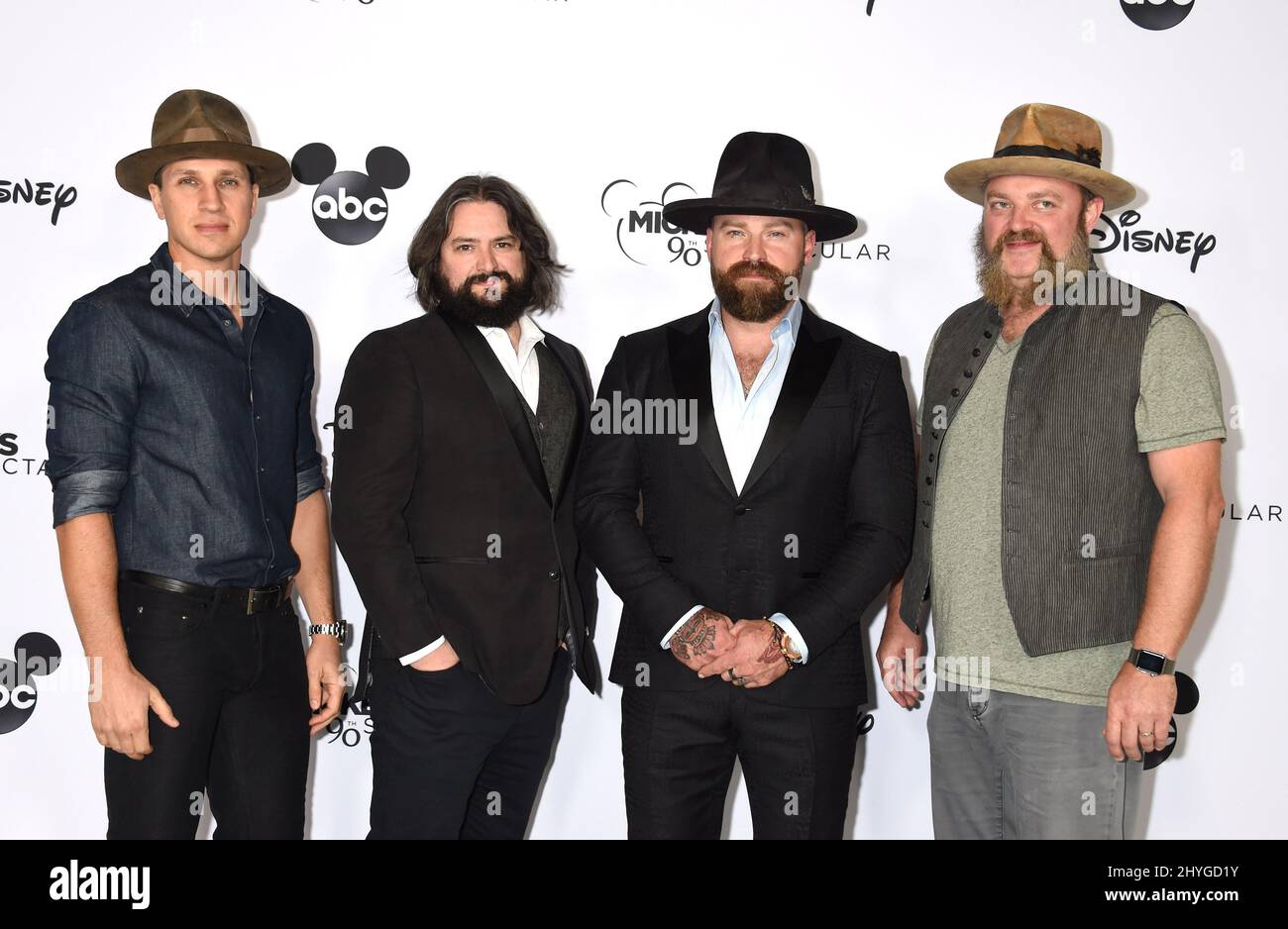 Zac Brown Band arrives at Mickey's 90th Spectacular held at the Shrine ...