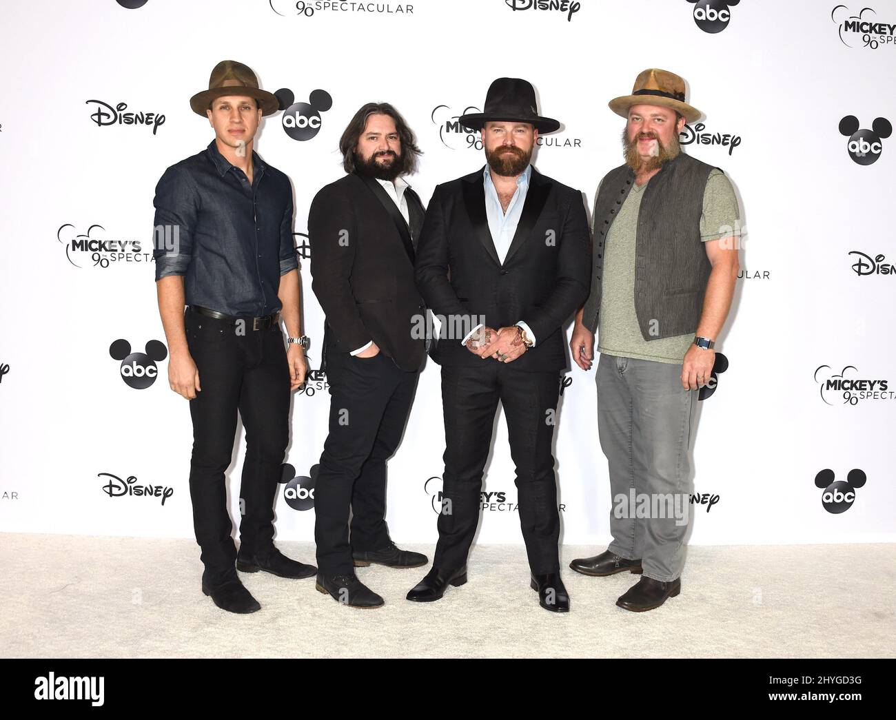 Zac Brown Band arrives at Mickey's 90th Spectacular held at the Shrine ...