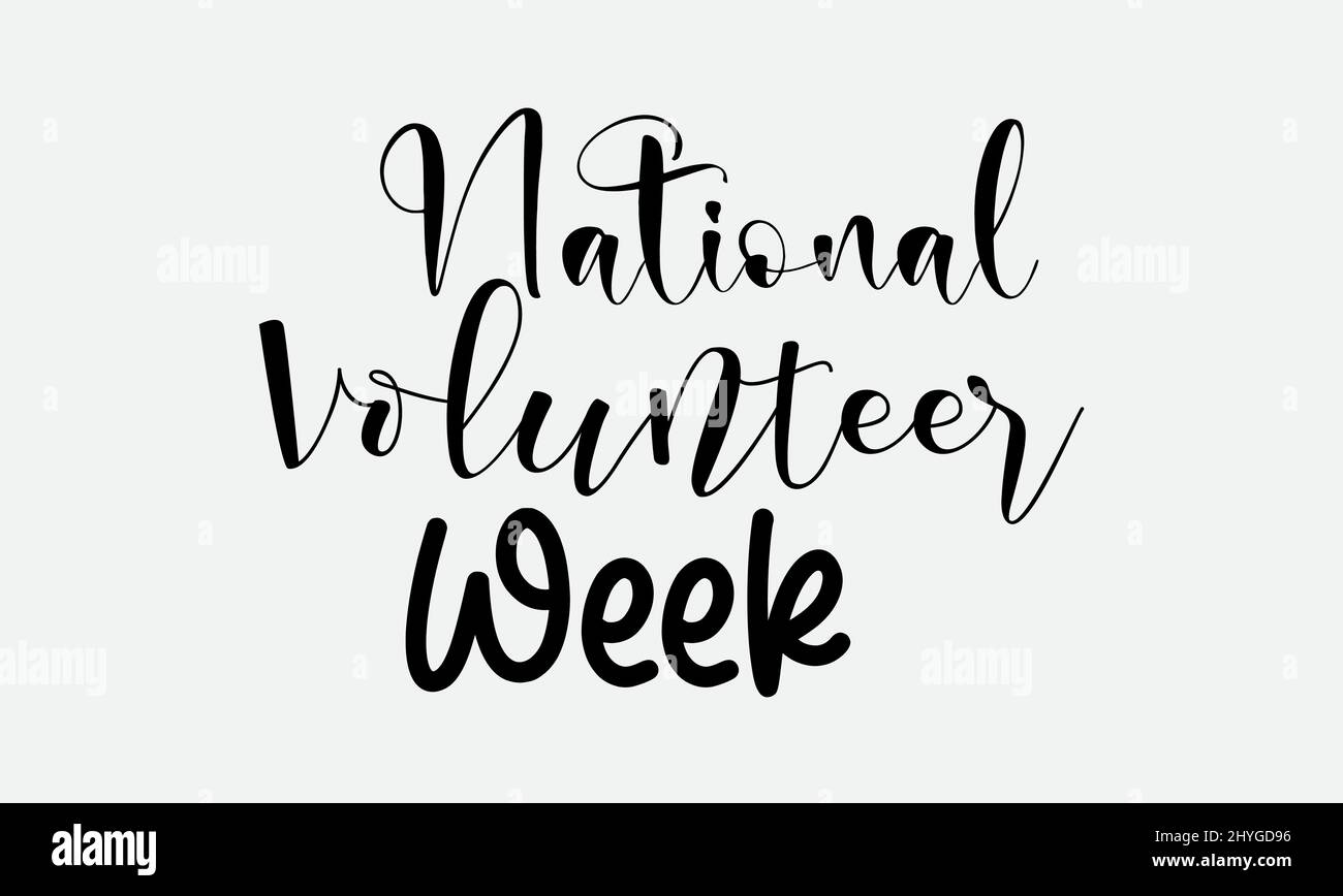 National Volunteer week. Volunteers communities template for banner ...
