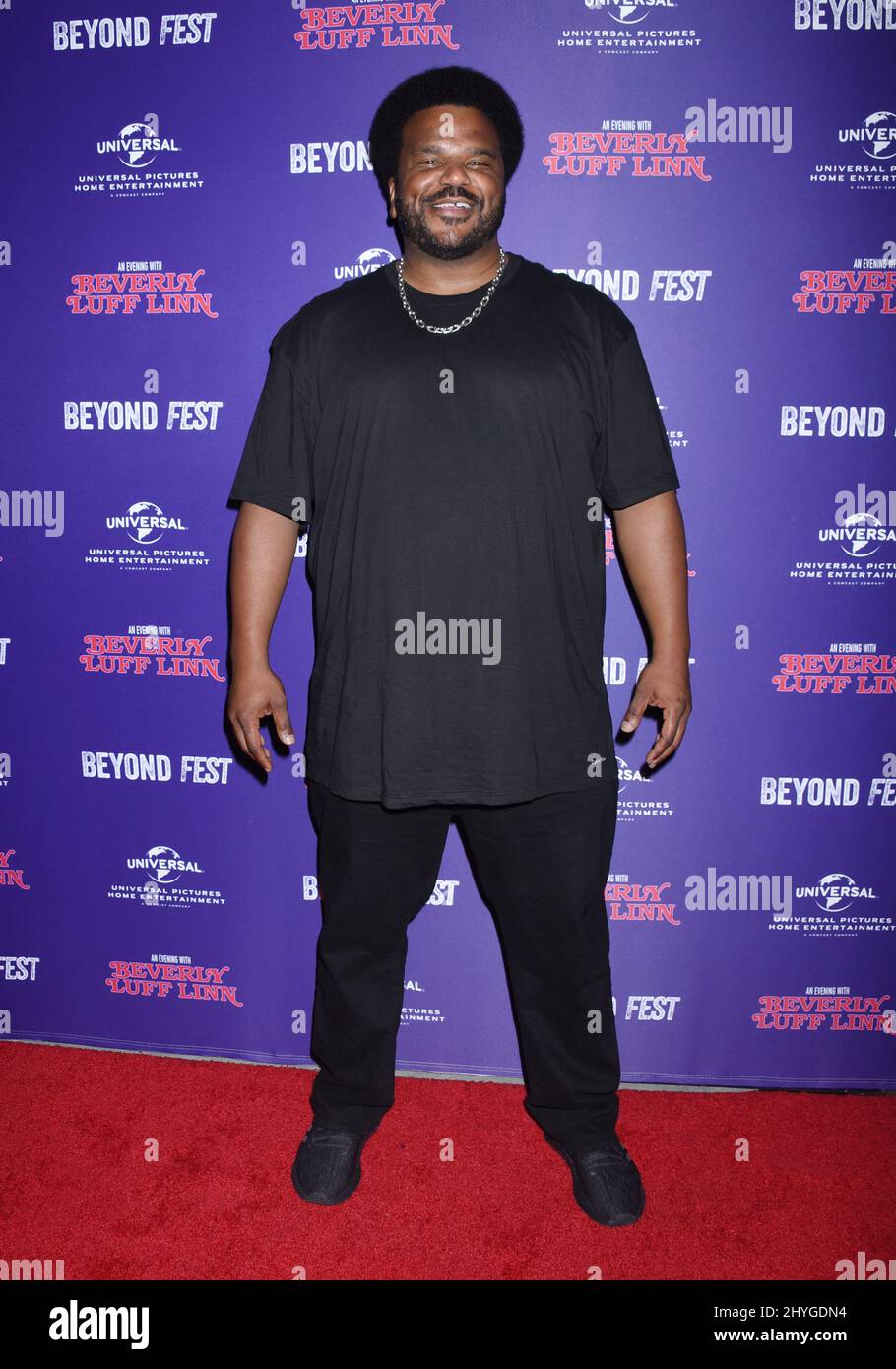 Craig Robinson attending the premiere of An Evening With Beverly Luff ...