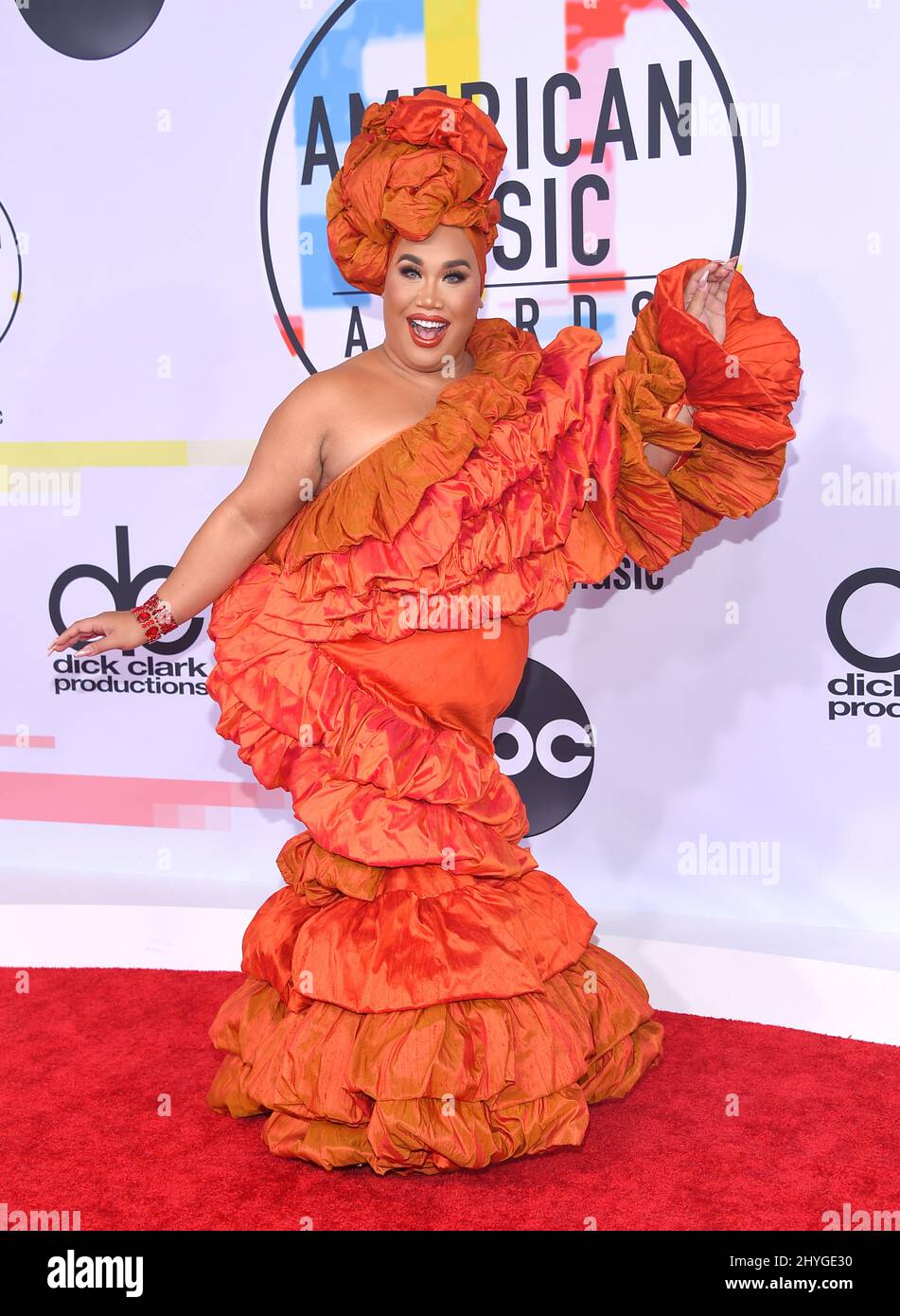 Patrick Starr at the 2018 American Music Awards held at the Microsoft Theatre L.A. Live on ...