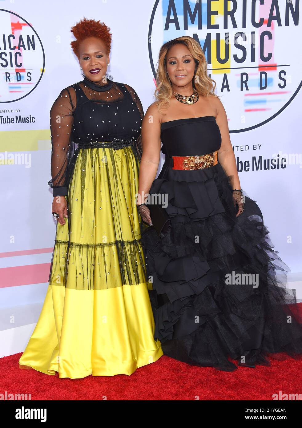 Mary Mary at the 2018 American Music Awards held at the Microsoft ...