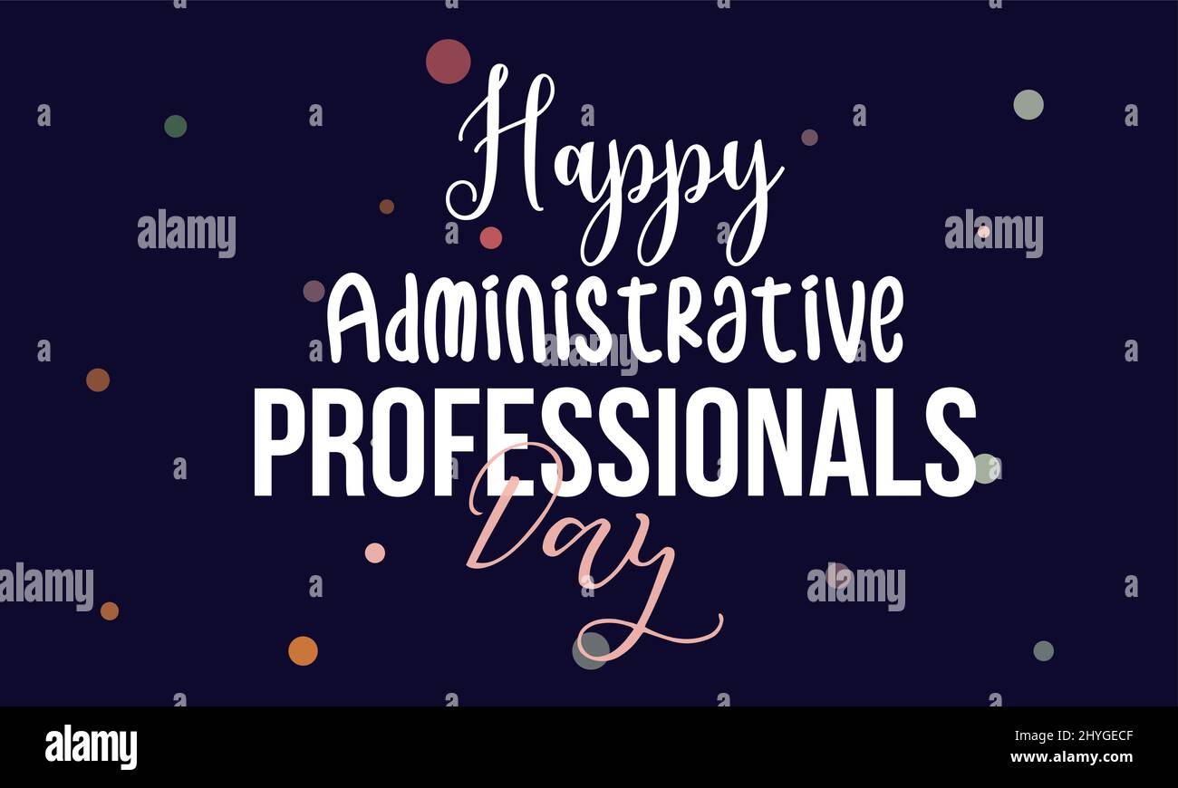 Administrative Professionals' Day. Appreciation template for banner ...