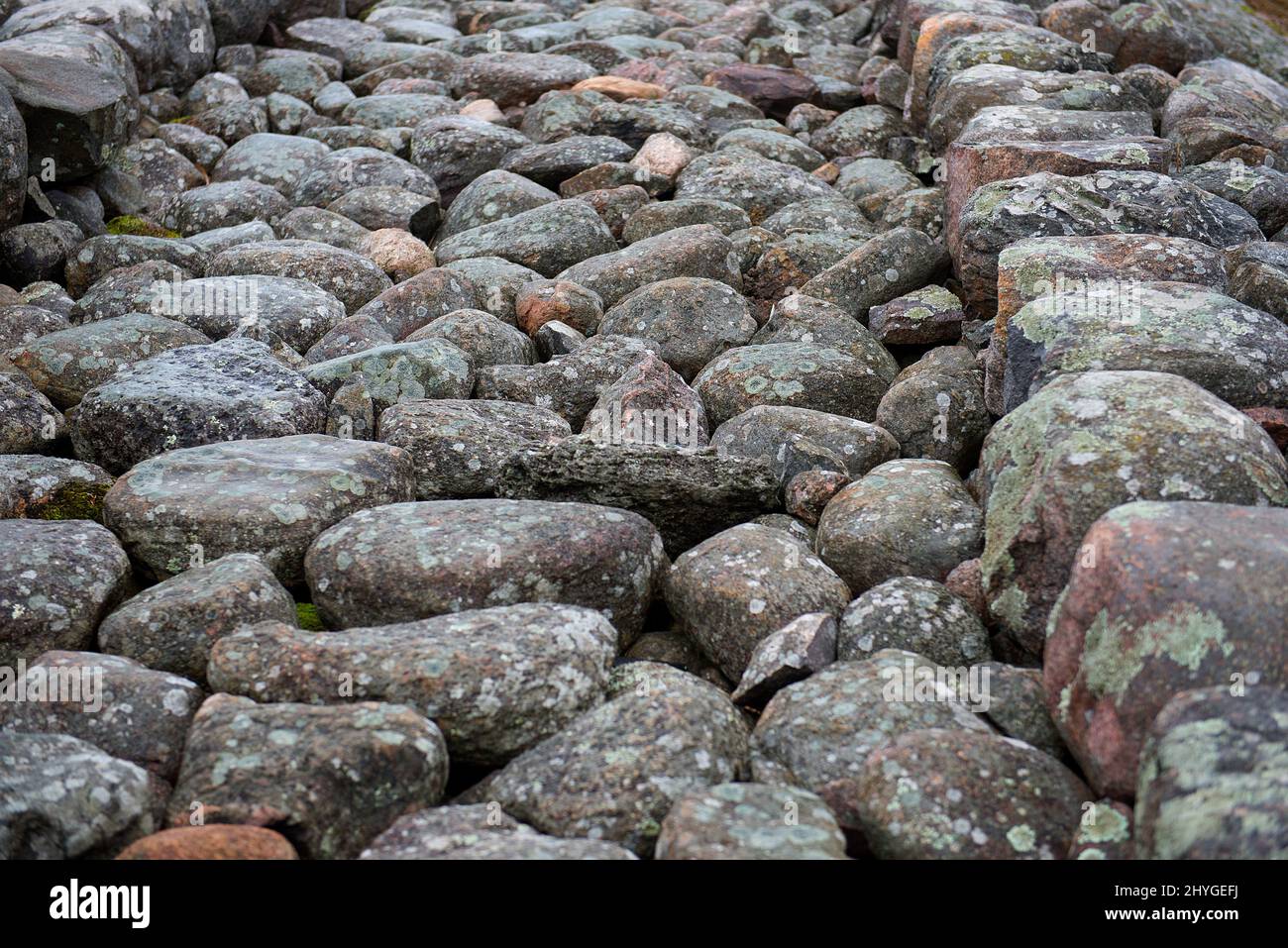Rocky pavement of the Ainazi north pier, Latvia Stock Photo - Alamy